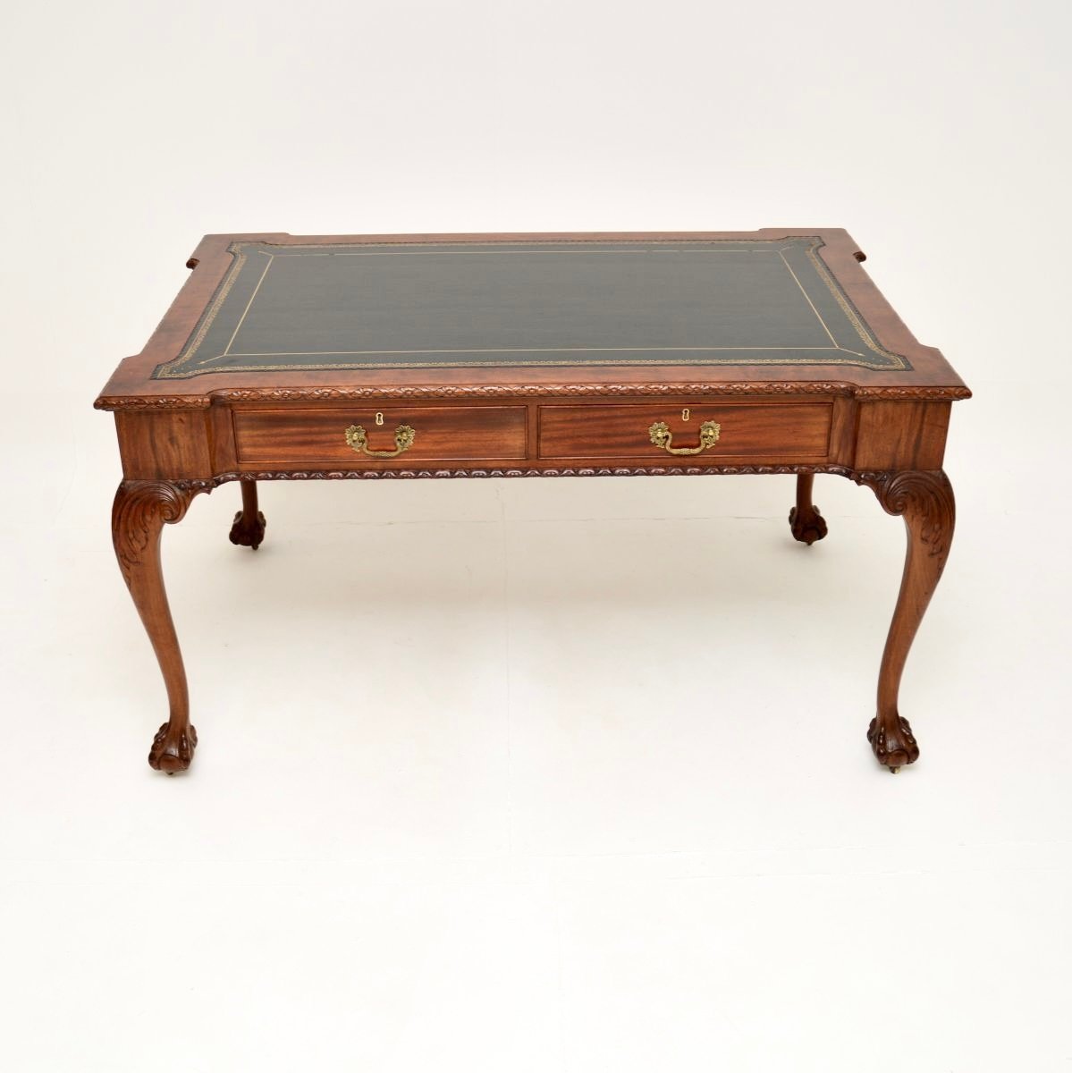 Antique Chippendale Revival Desk from Gillows, 1890 for sale at Pamono