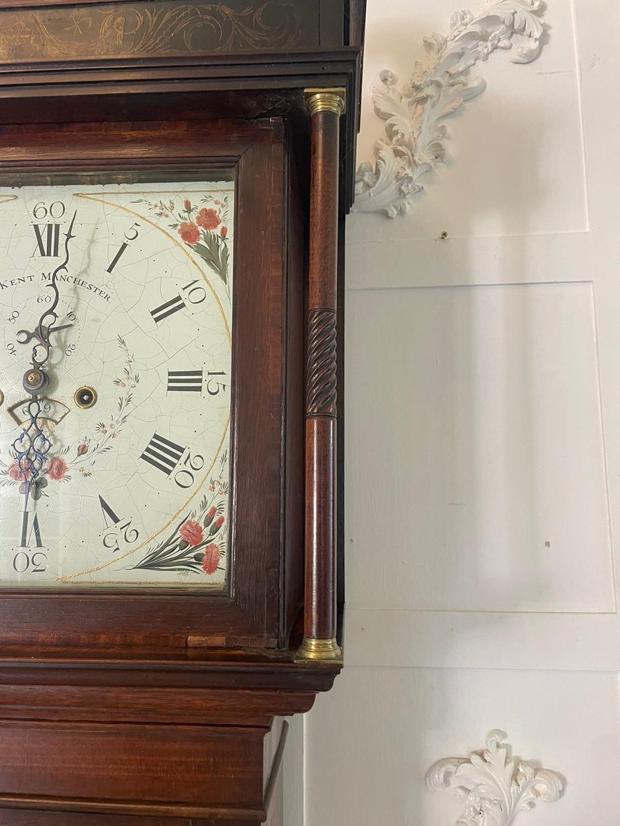 Antique George III Oak Eight Day Longcase Clock, 1800 for sale at Pamono