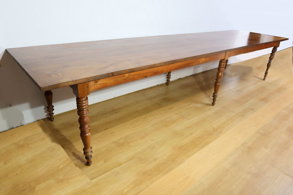 Late 19th Century Community Table in Oak and Walnut for sale at Pamono