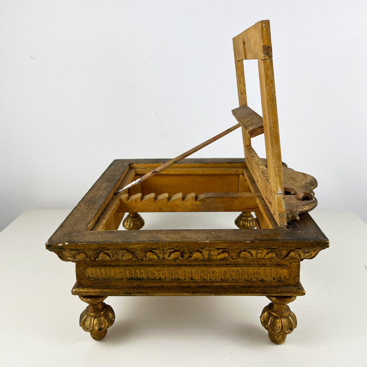 Antique Book Stand in Gilt Wood for sale at Pamono