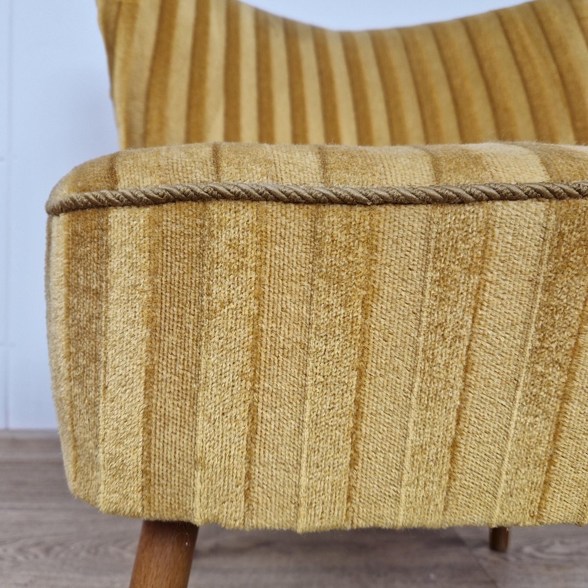 Mid-Century Yellow Cocktail Chair, Germany, 1960s for sale at Pamono