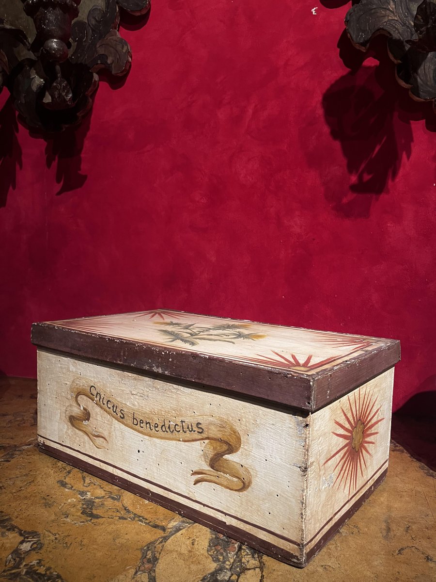 Antique Renaissance Style Italian Wood Lacquered Apothecary Box for ...