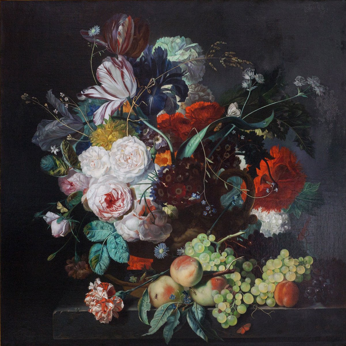Angelo Granati, Flowers, Oil on Canvas, 2005 for sale at Pamono