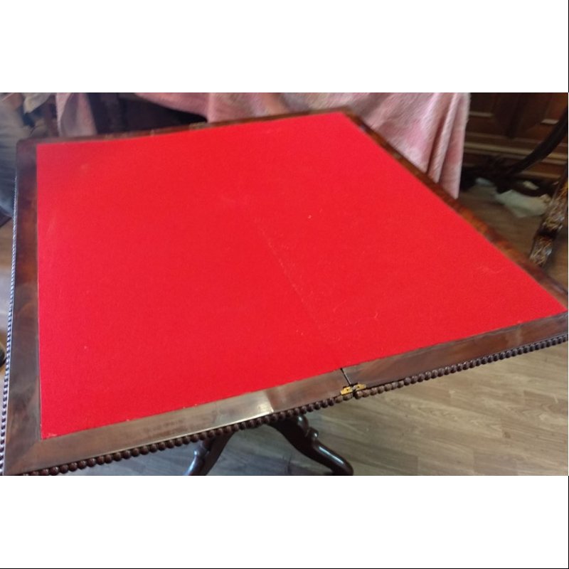 Mahogany Game Table with Maple Trim for sale at Pamono