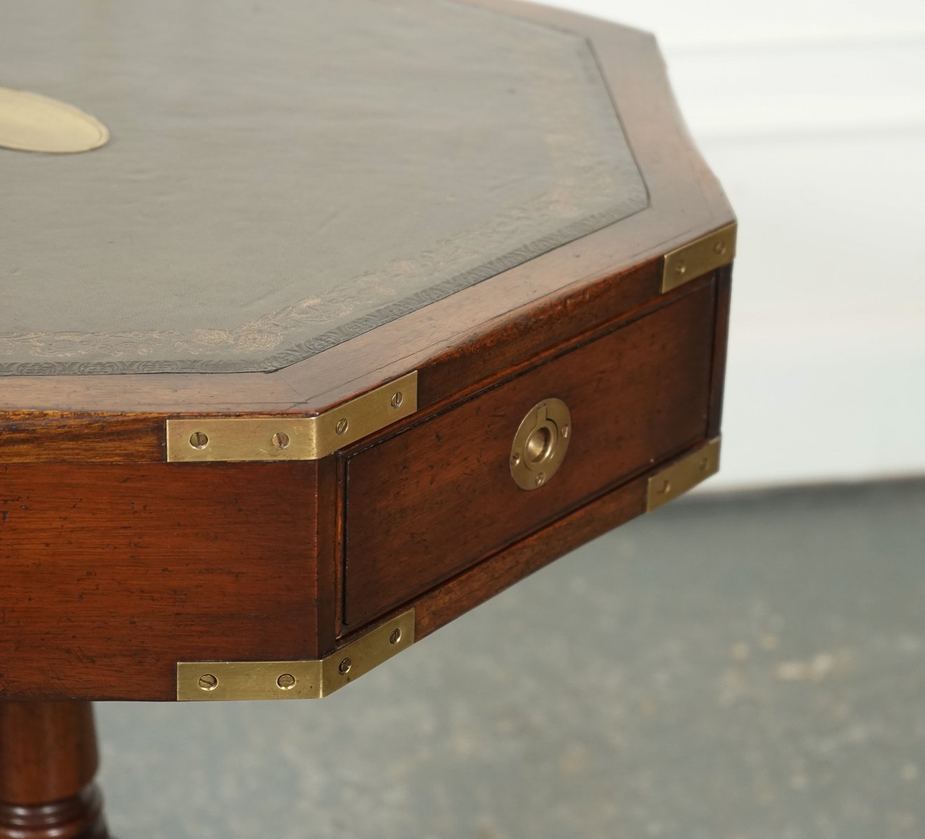 Regency Style Revolving Military Campaign Drum Side Table from Bevan ...