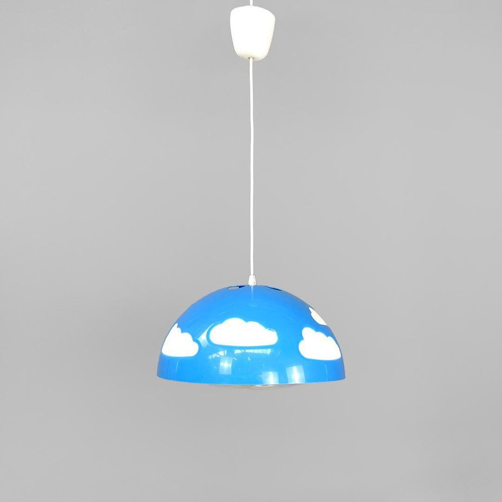 Swedish Postmodern Light Blue Ceiling Lamp by Henrik Preutz for Ikea ...