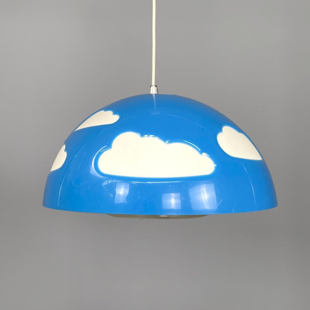Swedish Postmodern Light Blue Ceiling Lamp by Henrik Preutz for Ikea ...