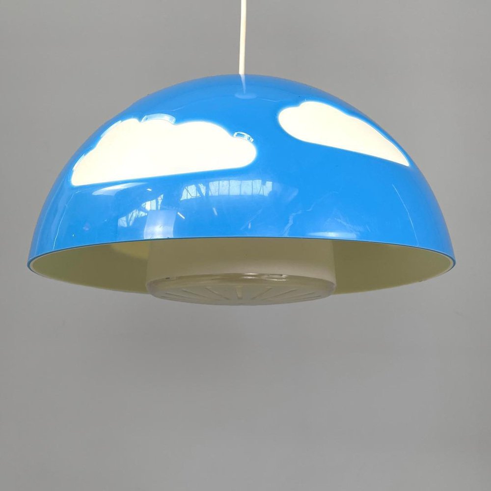 Swedish Postmodern Light Blue Ceiling Lamp by Henrik Preutz for Ikea ...