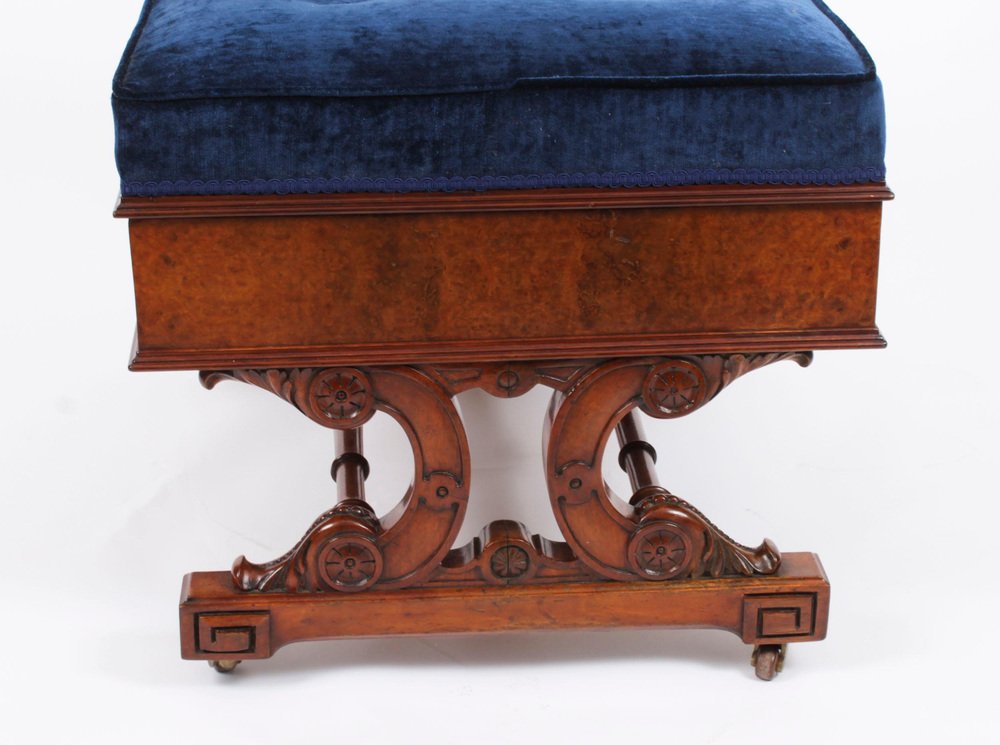 Antique French Empire Stool or Ottoman, 19th Century for sale at Pamono