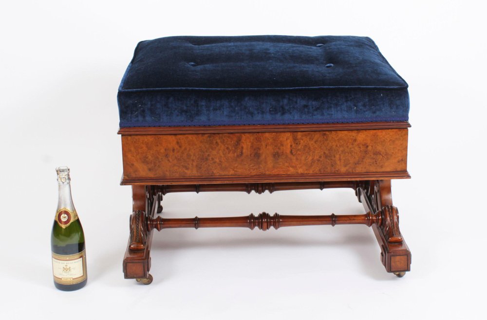Antique French Empire Stool or Ottoman, 19th Century for sale at Pamono