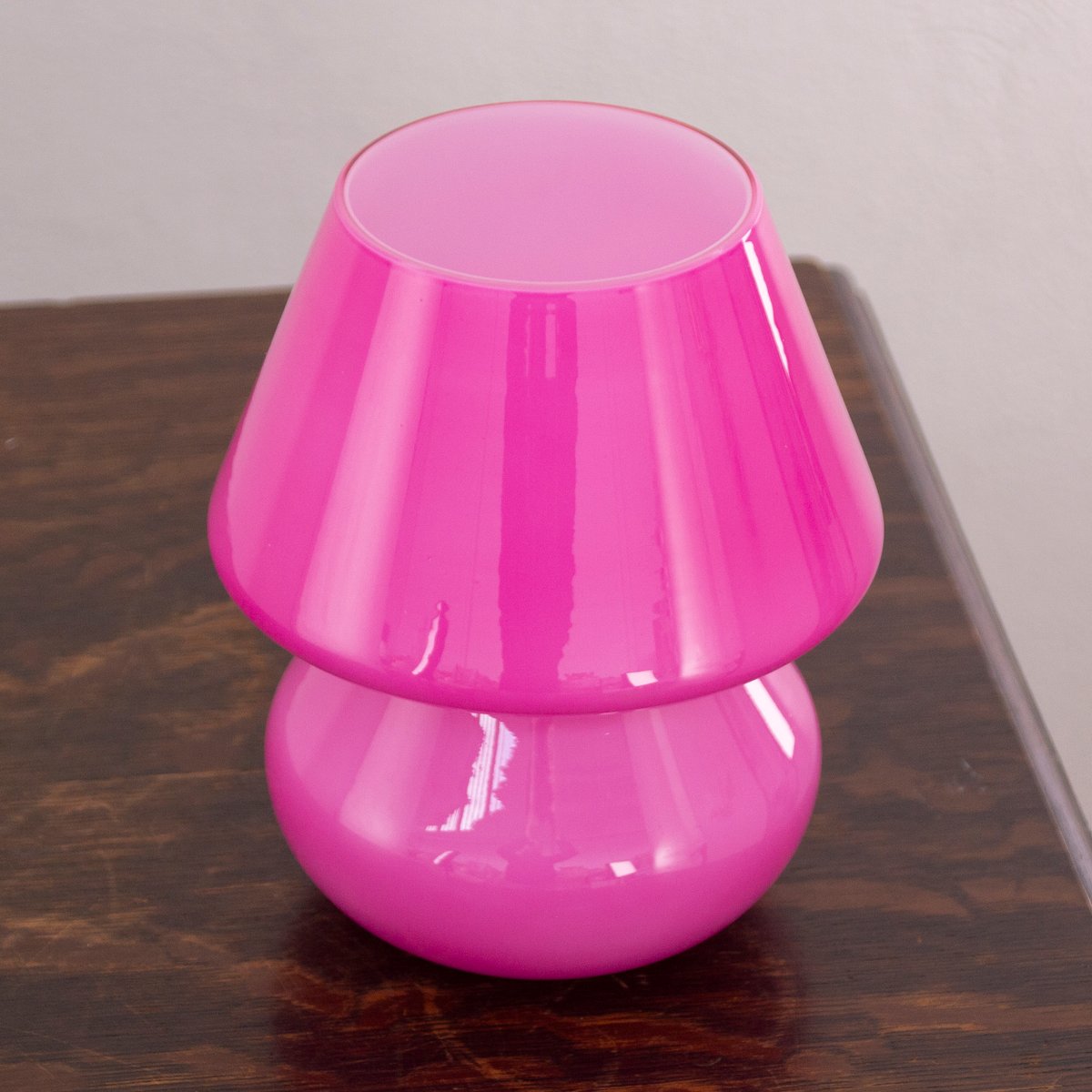 Vintage Italian Fuchsia Mushroom Table Lamp in Murano Glass for sale at ...