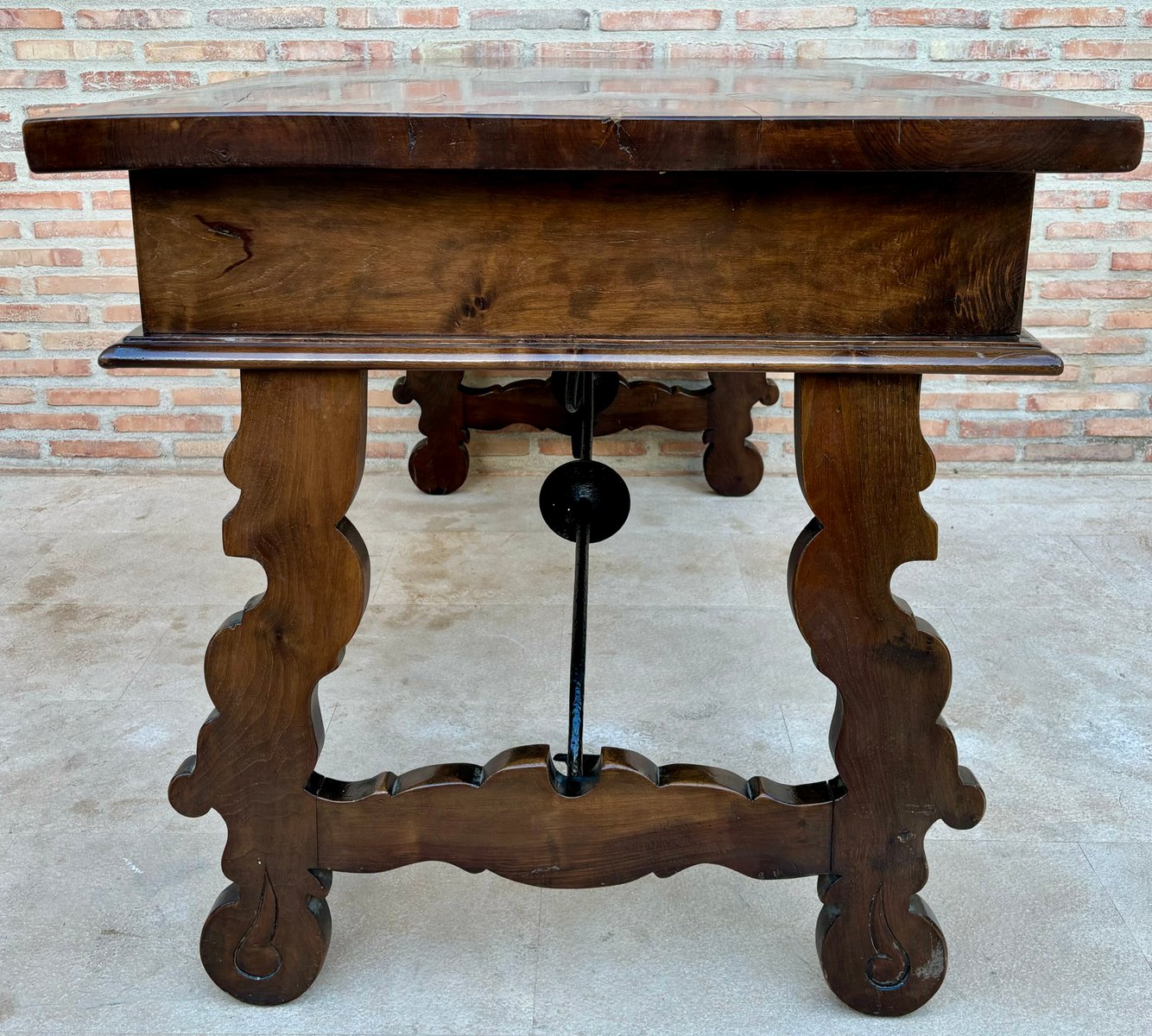 Antique Baroque Spanish Desk Table for sale at Pamono