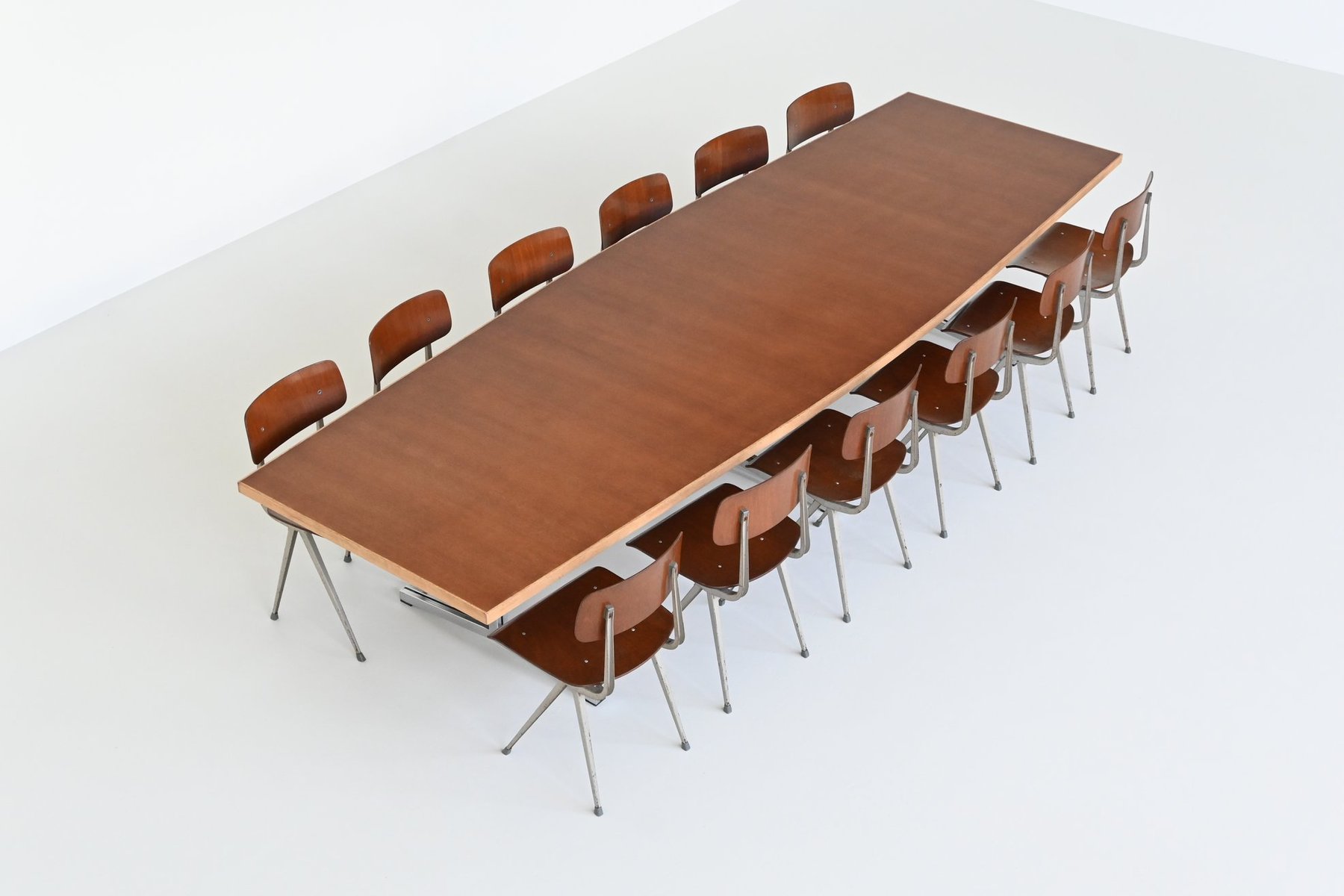 Large Dutch Dining Table by Theo Tempelman, 1960 for sale at Pamono