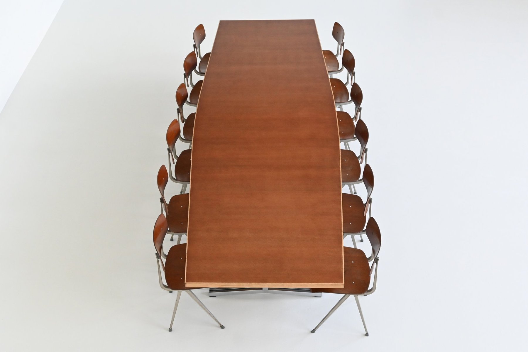 Large Dutch Dining Table by Theo Tempelman, 1960 for sale at Pamono