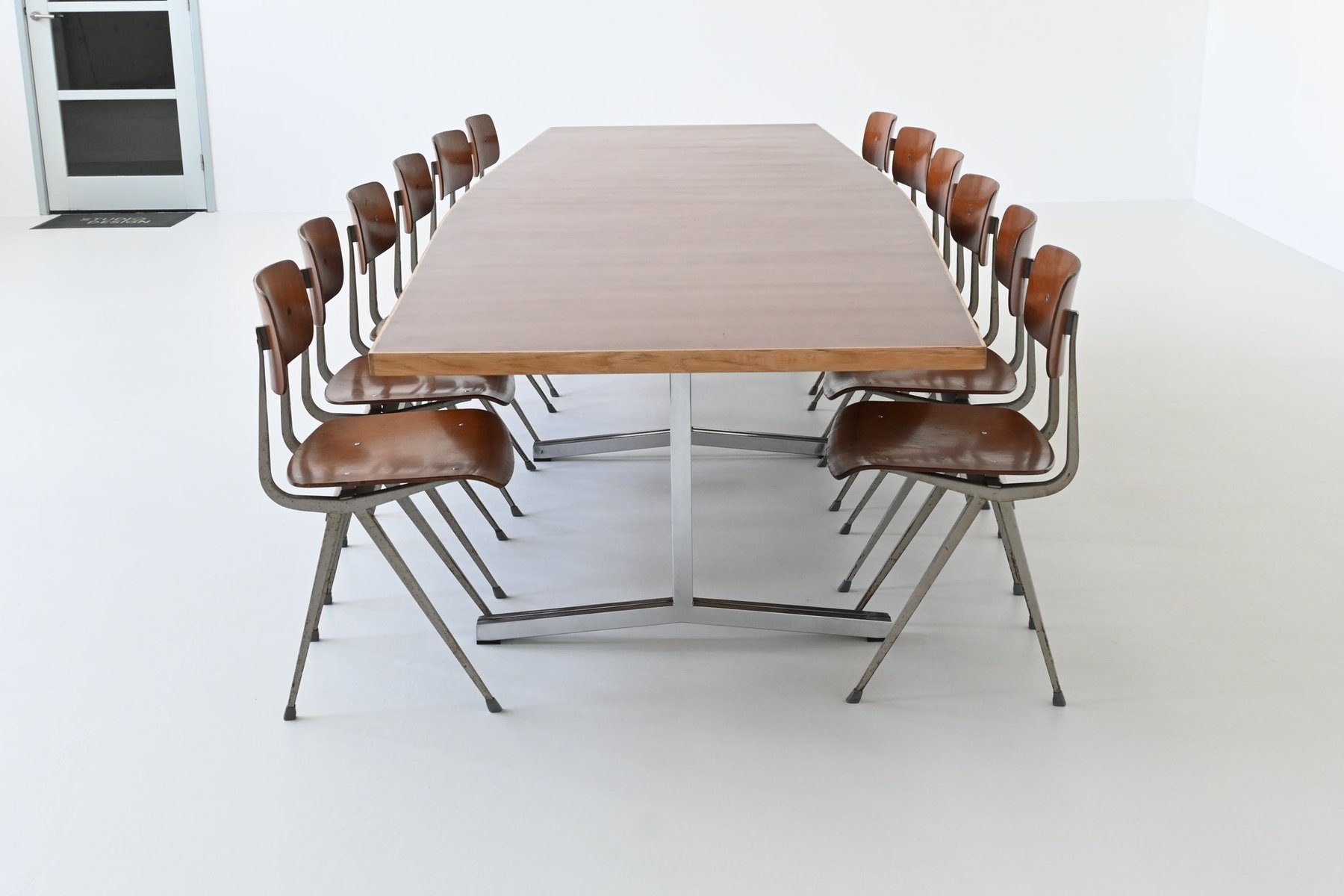 Large Dutch Dining Table by Theo Tempelman, 1960 for sale at Pamono