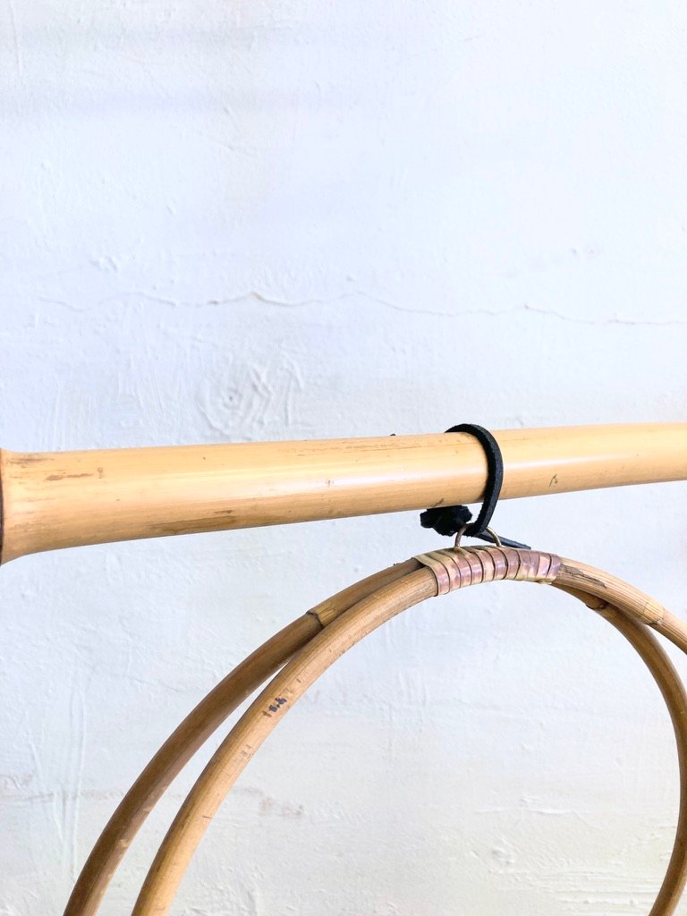 Large Flower Bench Room Divider in Bamboo, 1950s for sale at Pamono