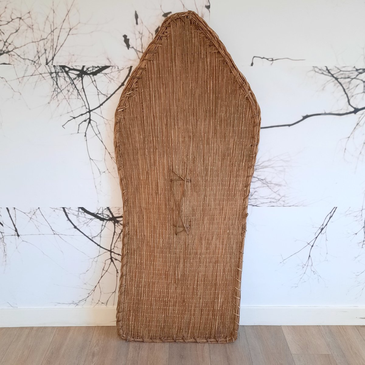 1st Half 20th Century African Massa Ceremonial Wicker Shield, Cameroon ...