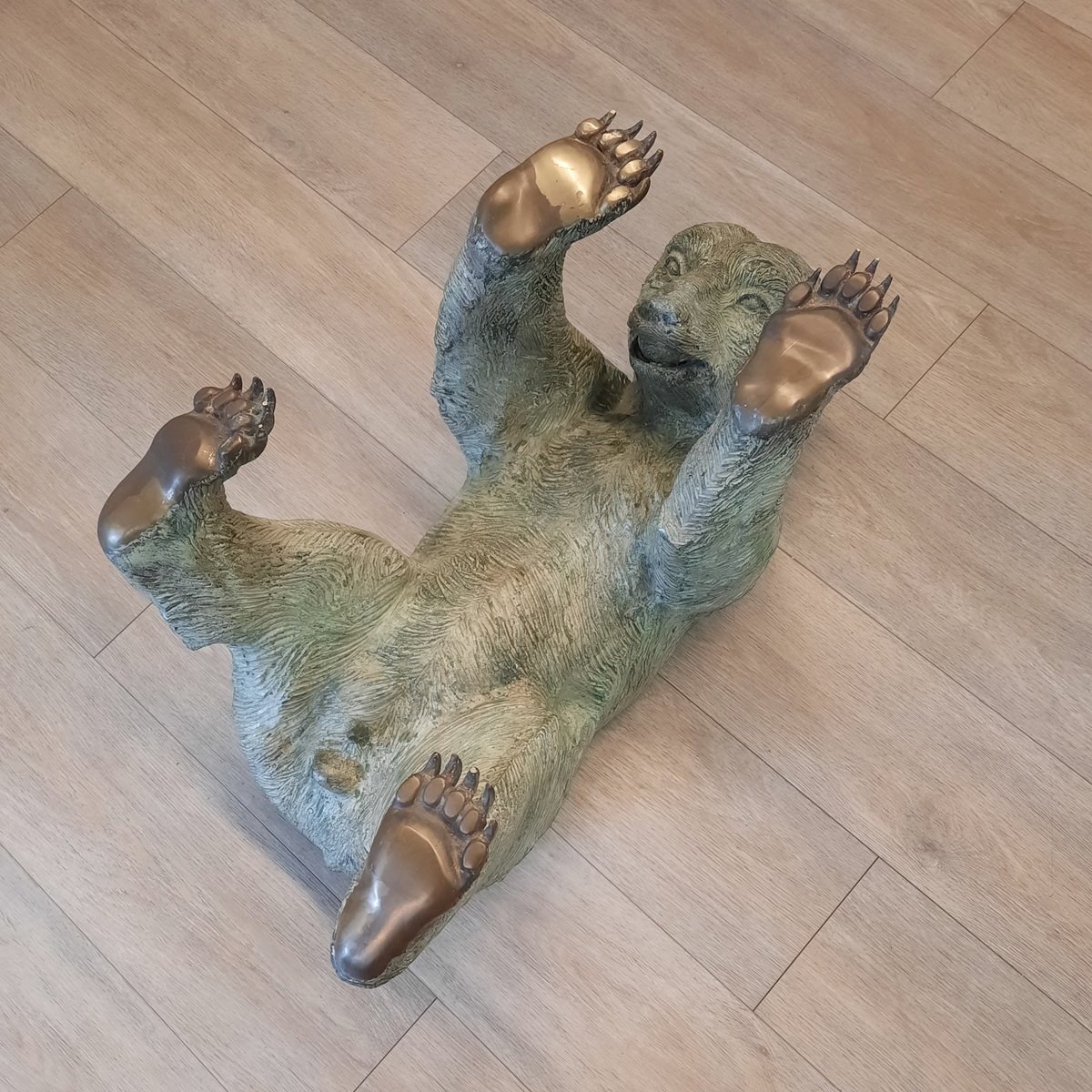 Bronze Bear Coffee Table, 1970s for sale at Pamono