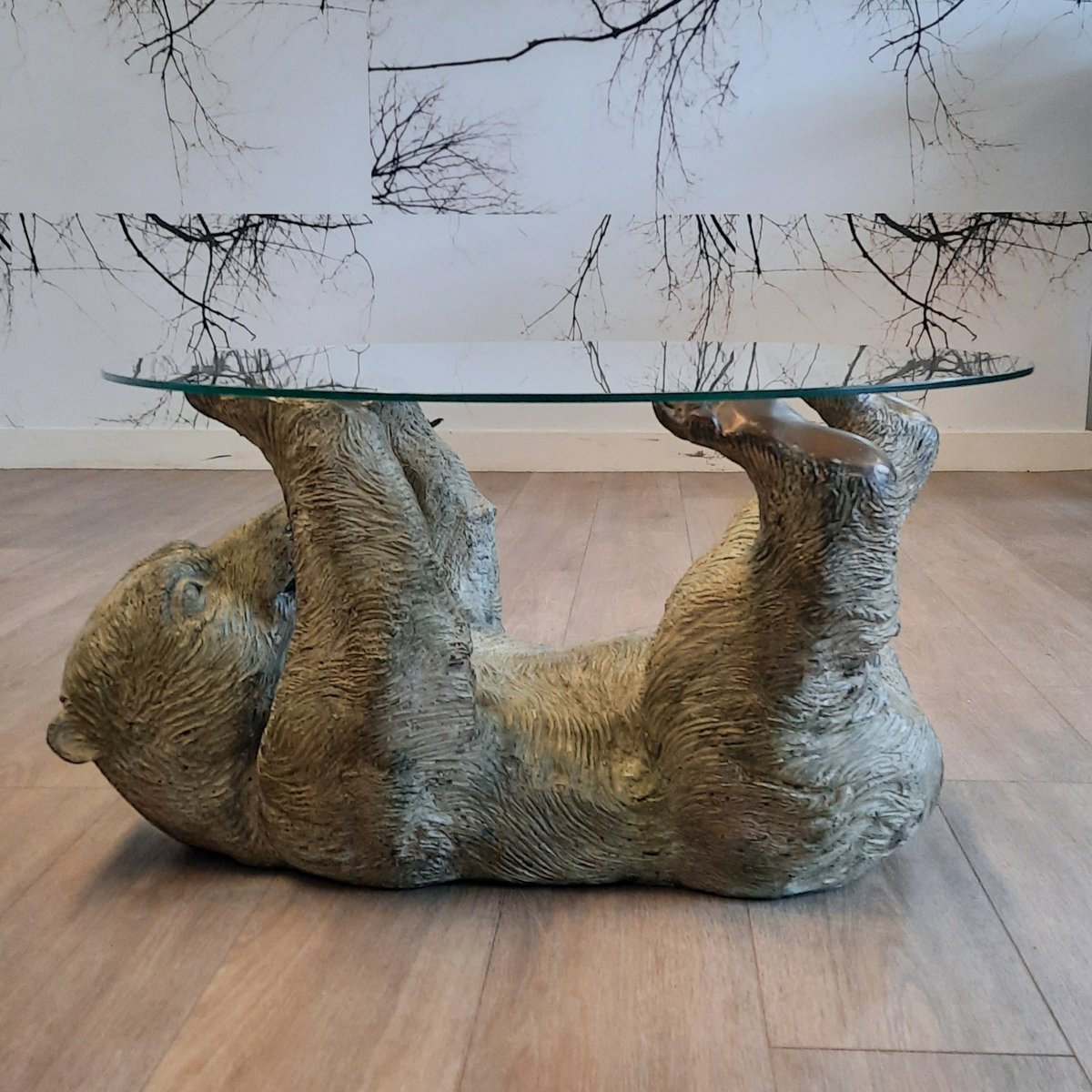 Bronze Bear Coffee Table, 1970s for sale at Pamono