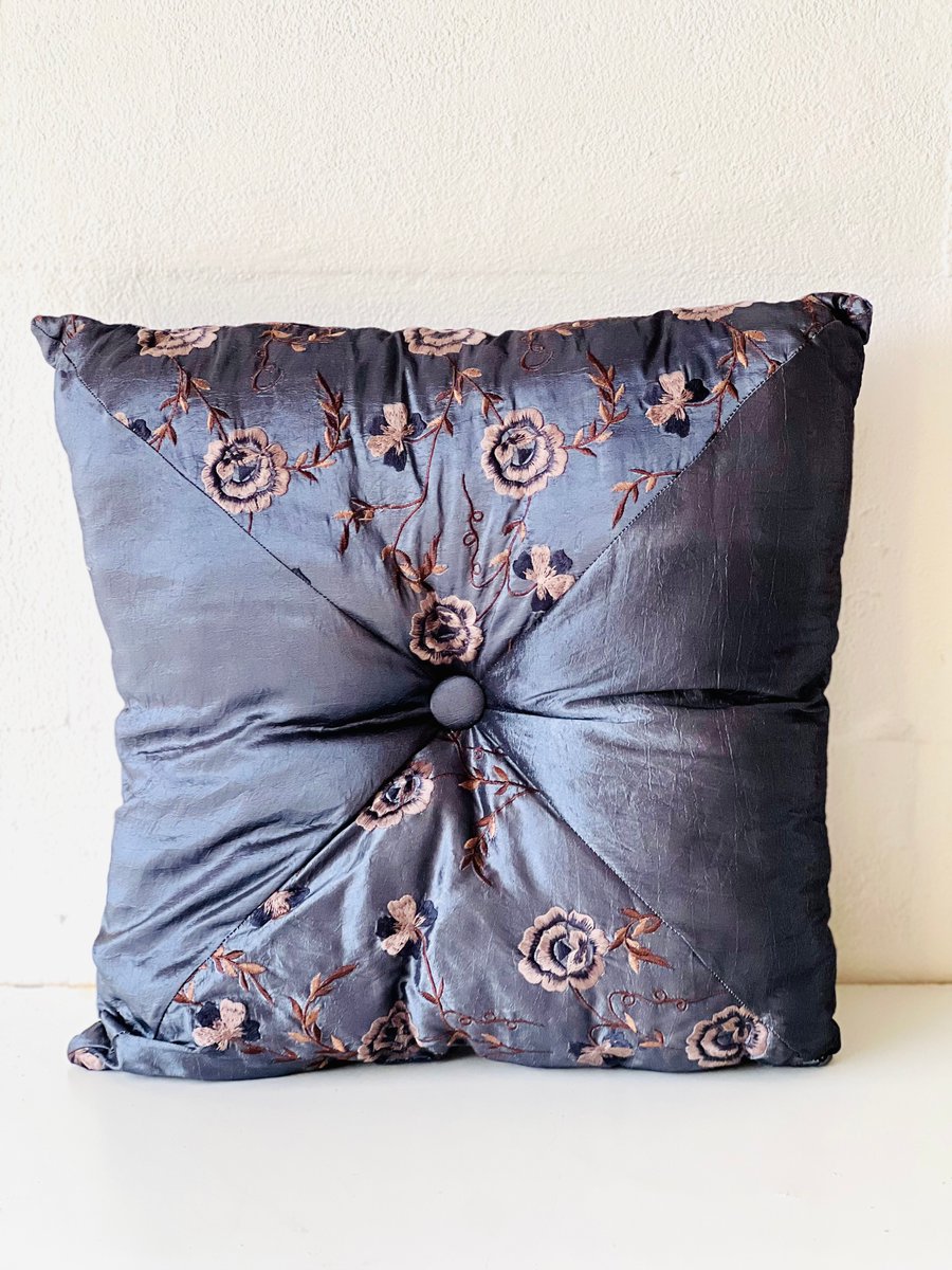 Fabric Azue and Blue Cushion for sale at Pamono