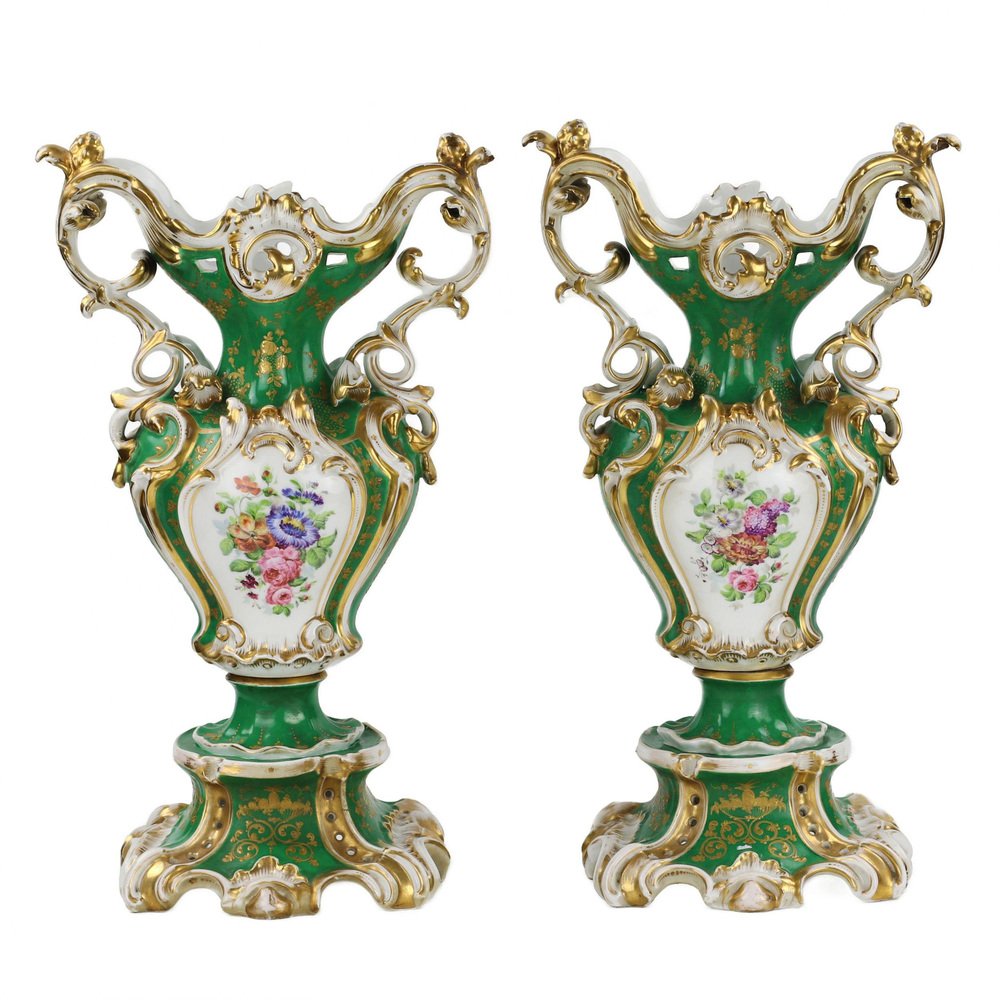 Late 19th Century Neo-Rococo Vases, Set of 2 for sale at Pamono