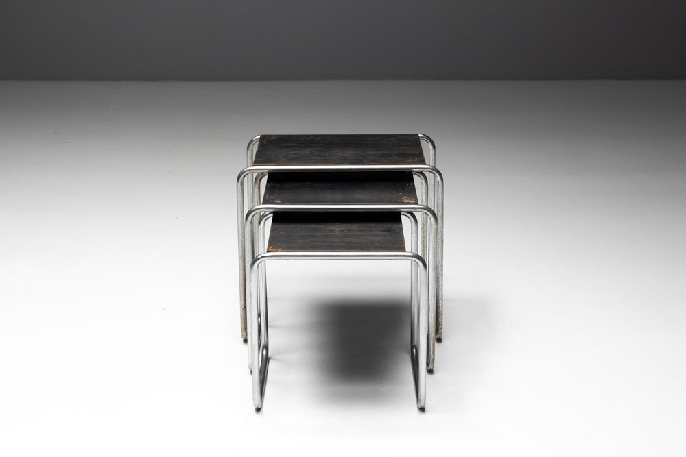 First Edition Side Tables attributed to Marcel Breuer for Thonet ...
