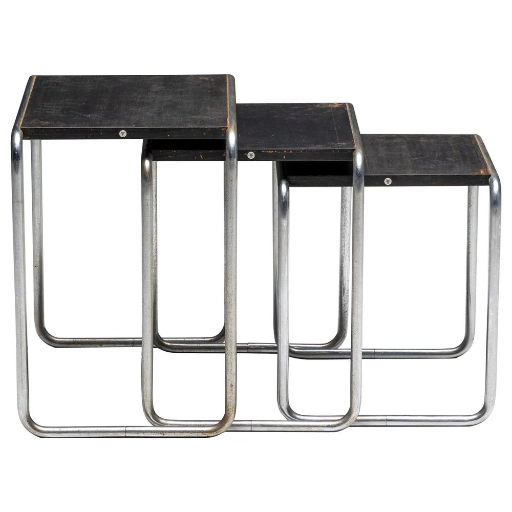 First Edition Side Tables attributed to Marcel Breuer for Thonet ...