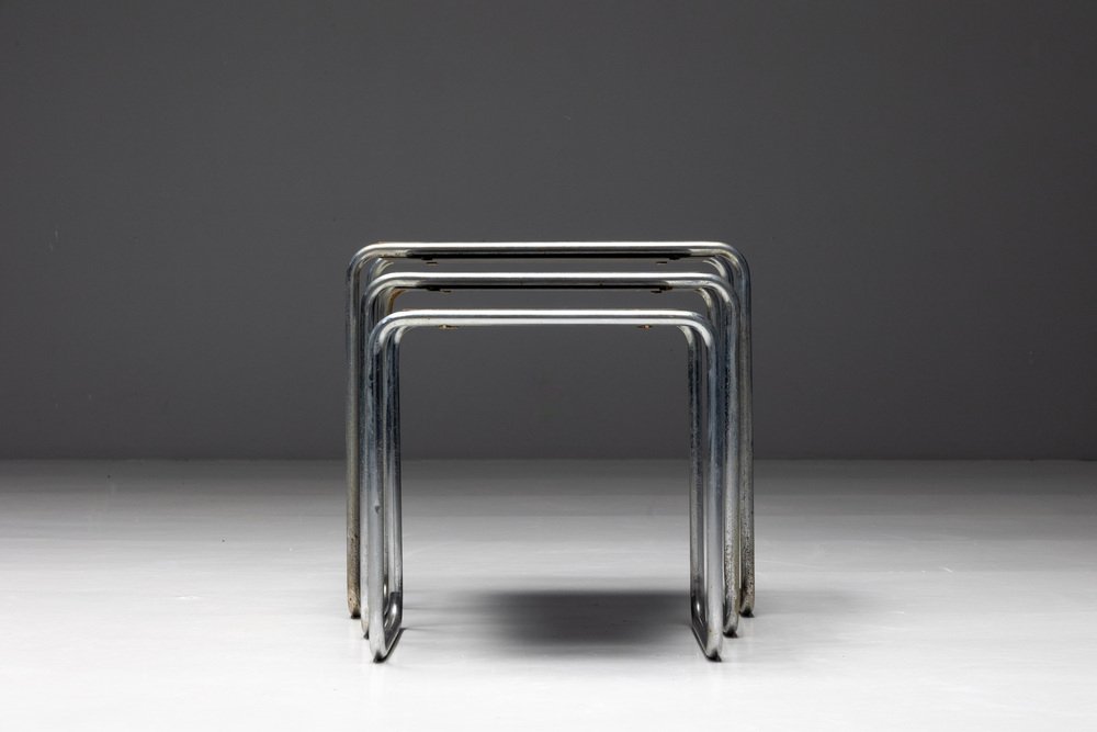 First Edition Side Tables attributed to Marcel Breuer for Thonet ...
