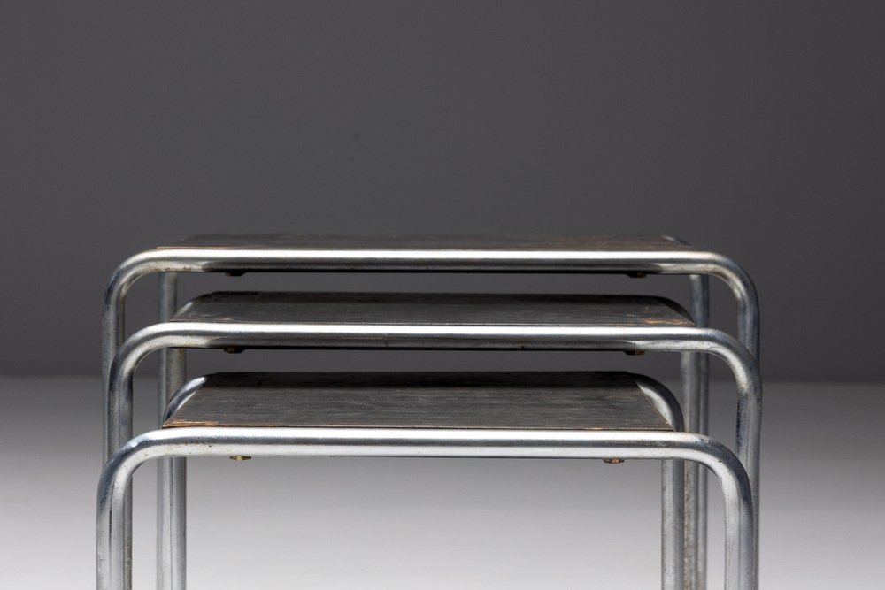 First Edition Side Tables attributed to Marcel Breuer for Thonet ...