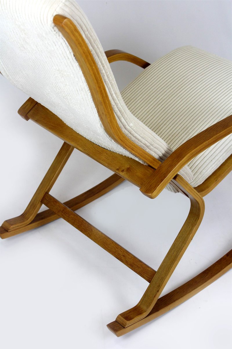 Mid-Century Plywood Rocking Chair by Ludvik Volak for Drevopodnik ...