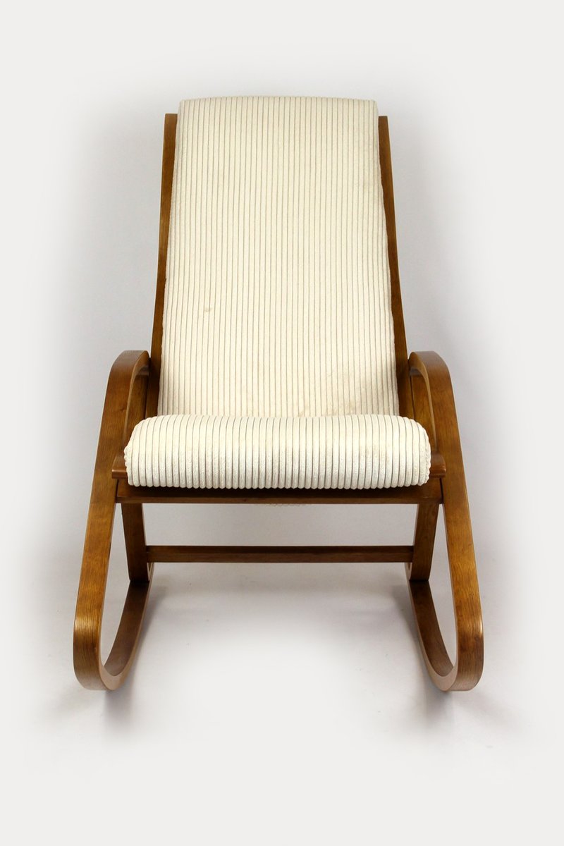 Mid-Century Plywood Rocking Chair by Ludvik Volak for Drevopodnik ...