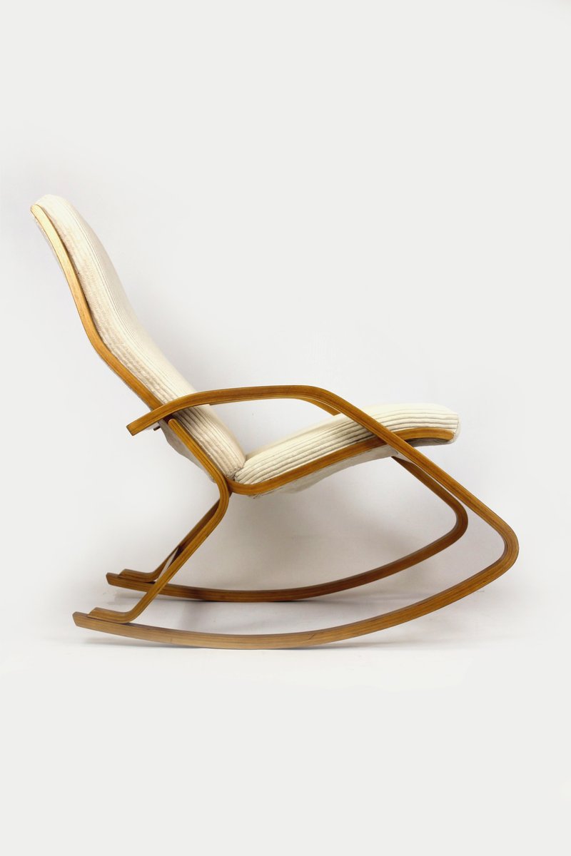 Mid-Century Plywood Rocking Chair by Ludvik Volak for Drevopodnik ...