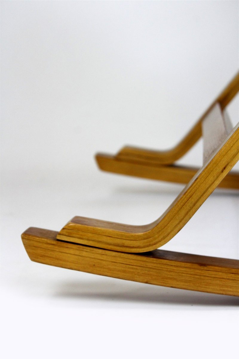 Mid-Century Plywood Rocking Chair by Ludvik Volak for Drevopodnik ...