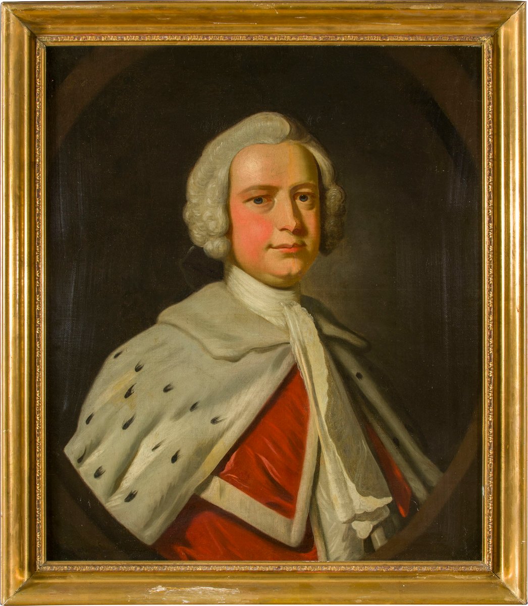 Thomas Hudson, Portrait, 1752, Oil on Canvas, Framed for sale at Pamono
