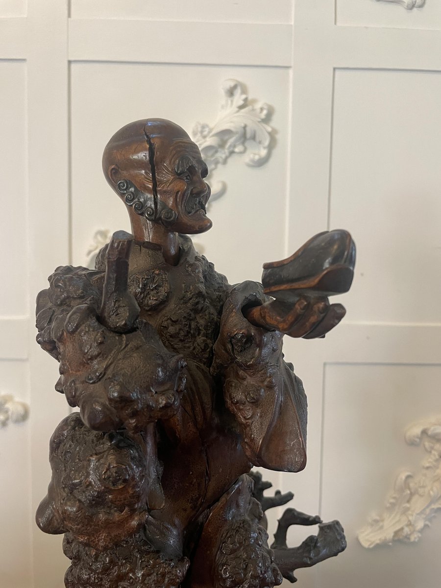 19th Century Chinese Root Carving, 1860s for sale at Pamono