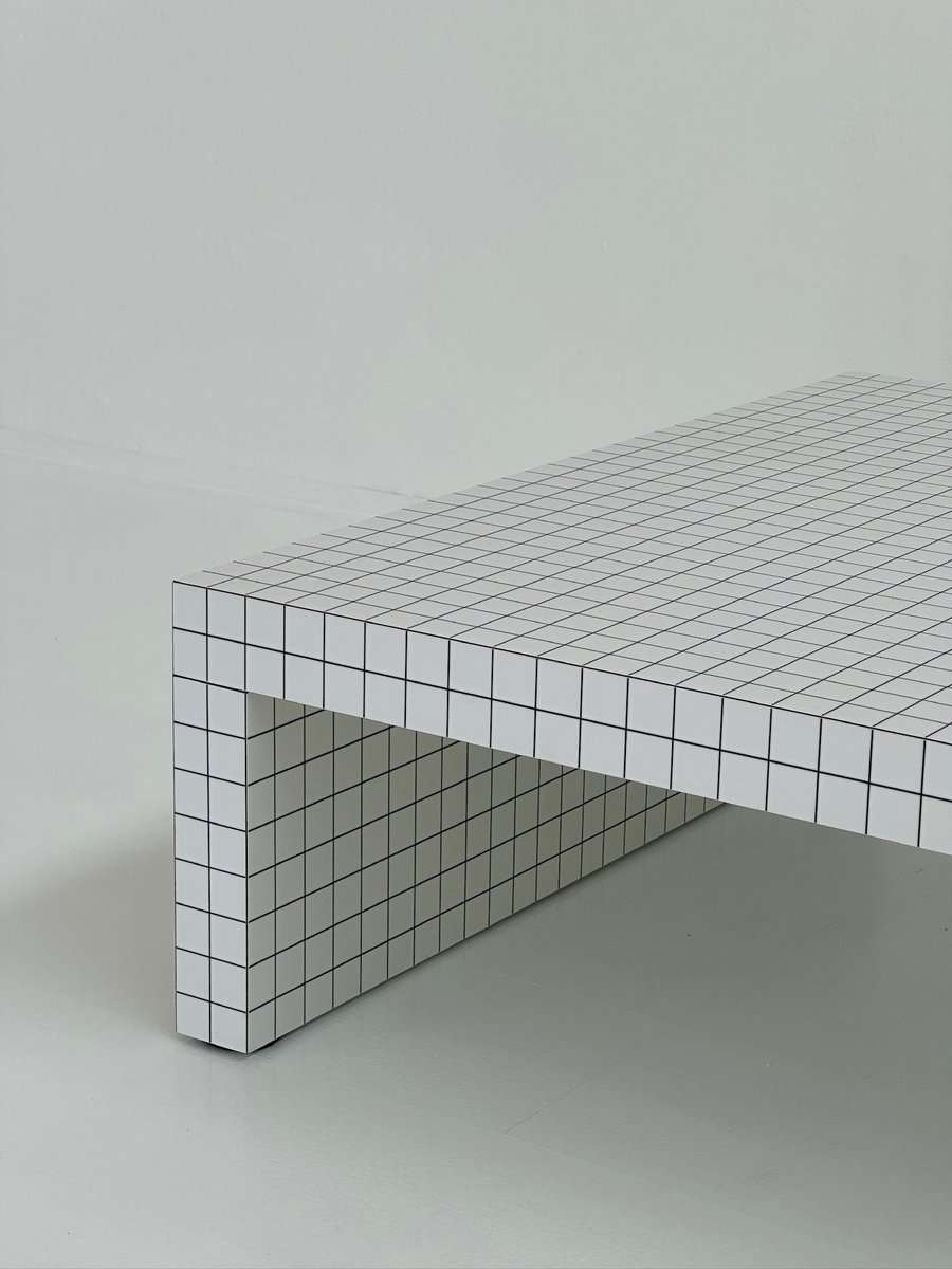 Quaderna Tavolino 656 Coffee Table by Superstudio for Zanotta for sale at Pamono