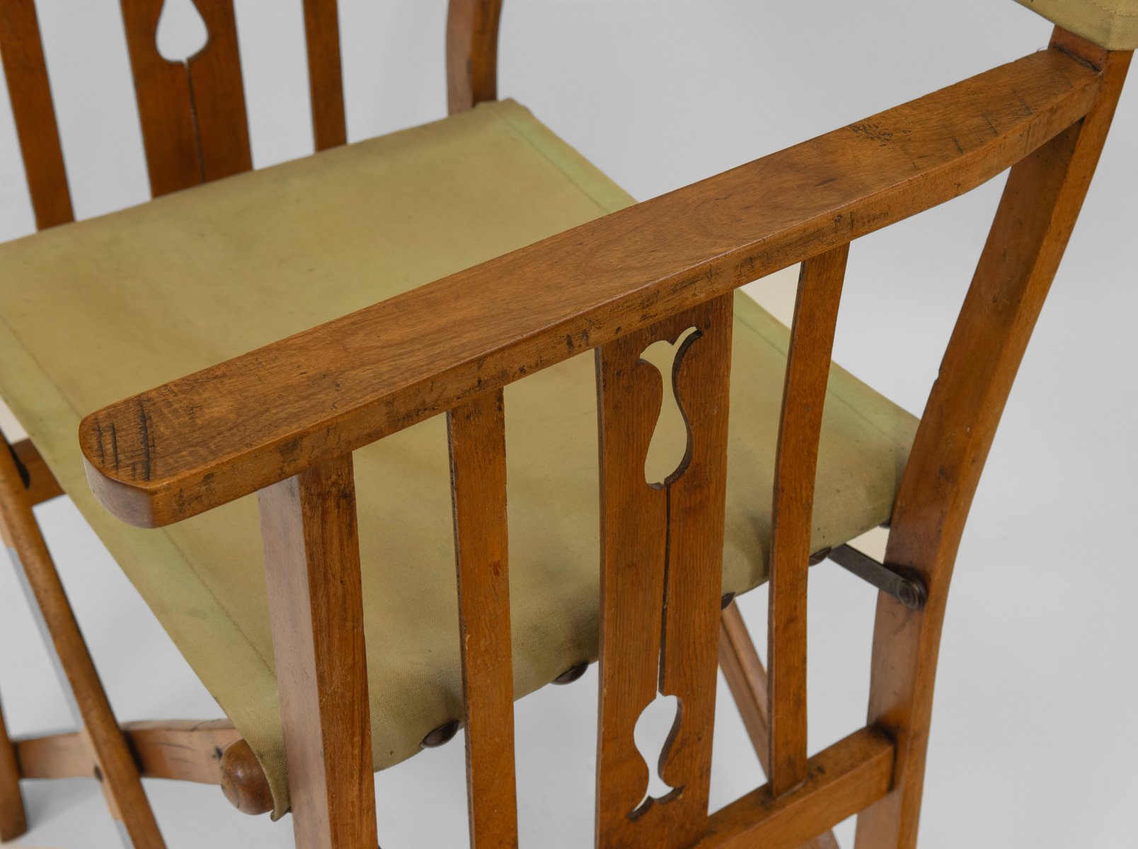 Antique Silver Plaque Folding Chair Royal Military Interest Smith's ...