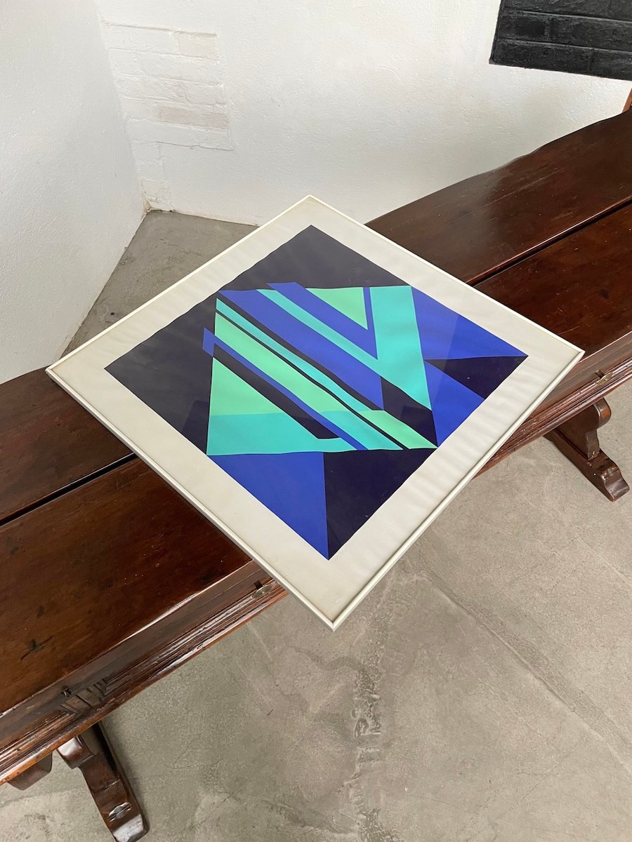 After Vasarely, Composition, 1970s, Lithograph for sale at Pamono