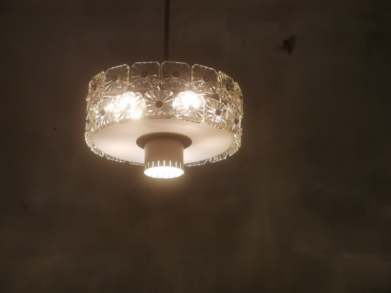 Large Vintage Mid-Century Ceiling Light from LBL, 1960s for sale at Pamono