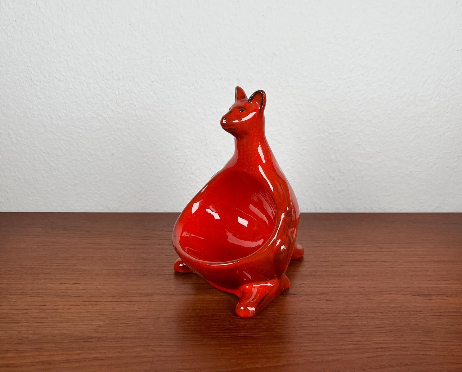 Vintage WGP Pottery Kangaroo Bowl from Pan Keramik, West Germany, 1970s ...