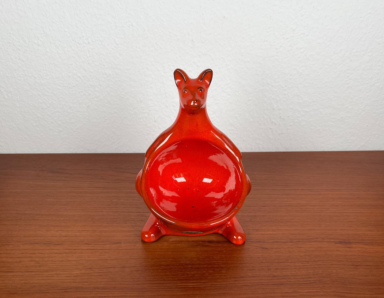 Vintage WGP Pottery Kangaroo Bowl from Pan Keramik, West Germany, 1970s ...