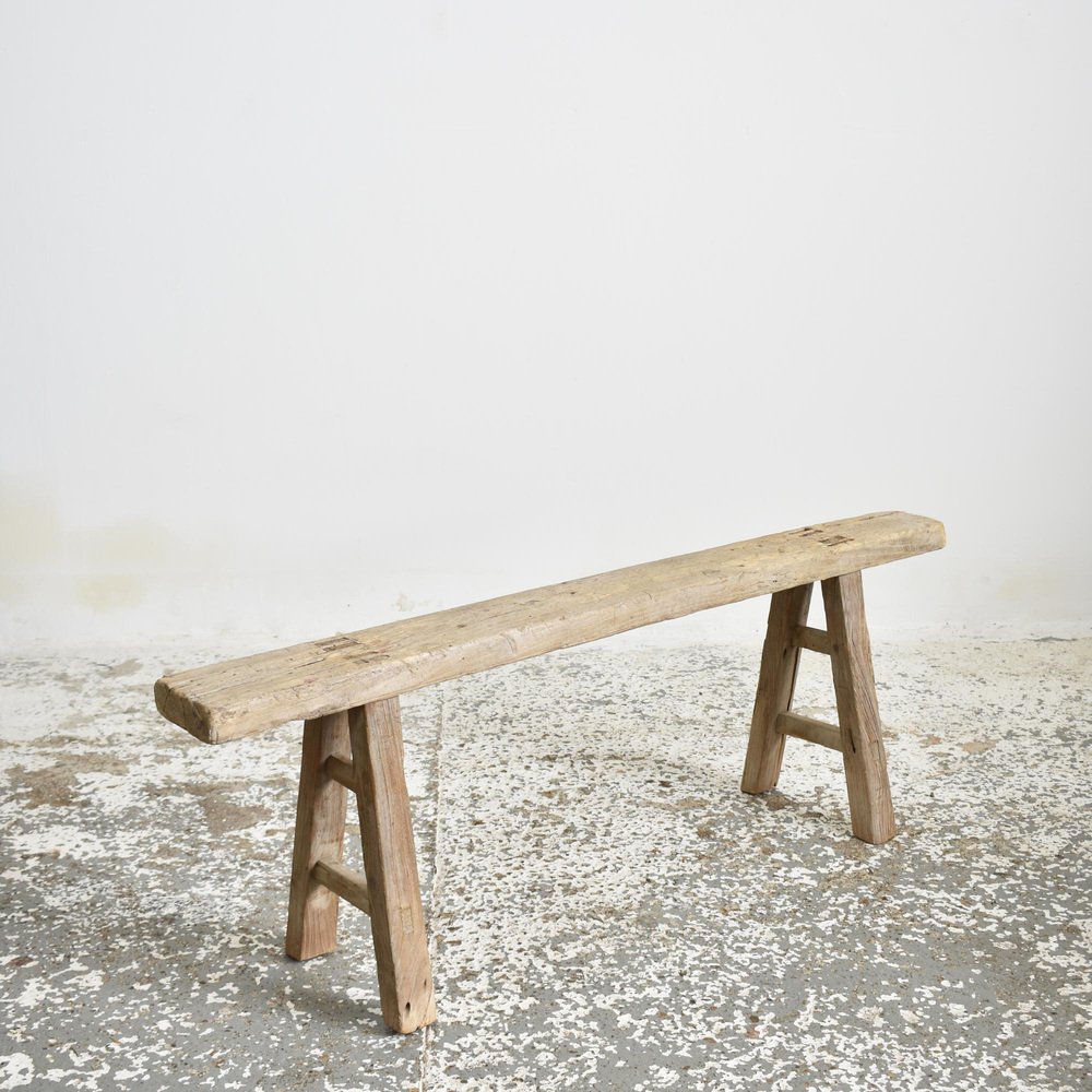 Elm Rustic Pig Bench for sale at Pamono