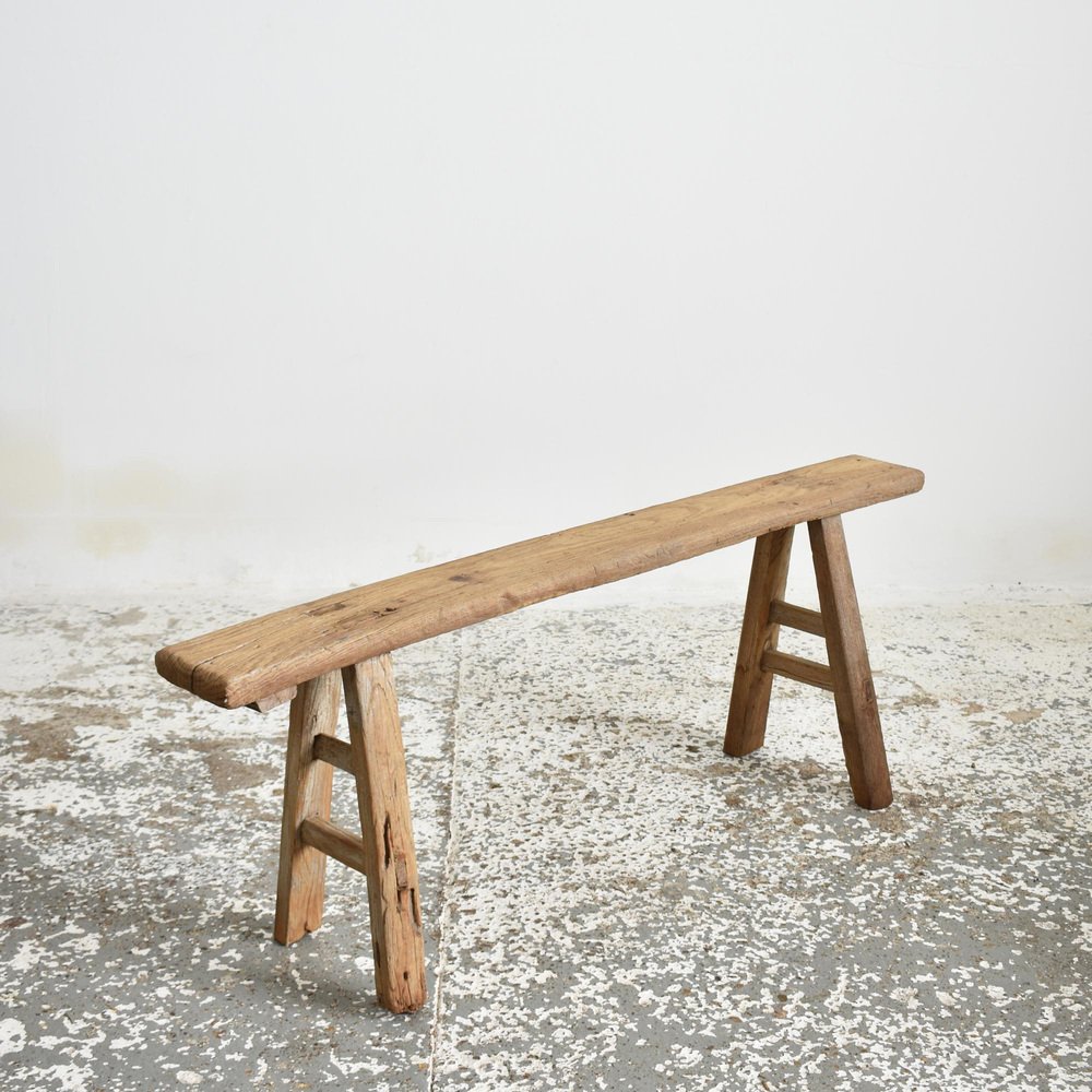 Elm Rustic Pig Bench for sale at Pamono