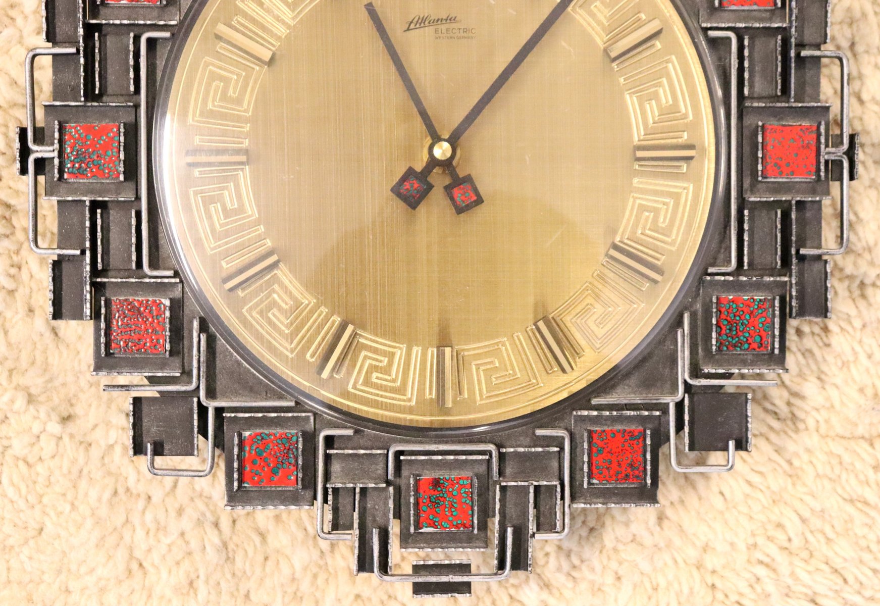 Electric Wall Clock from Atlantic, 1970s for sale at Pamono