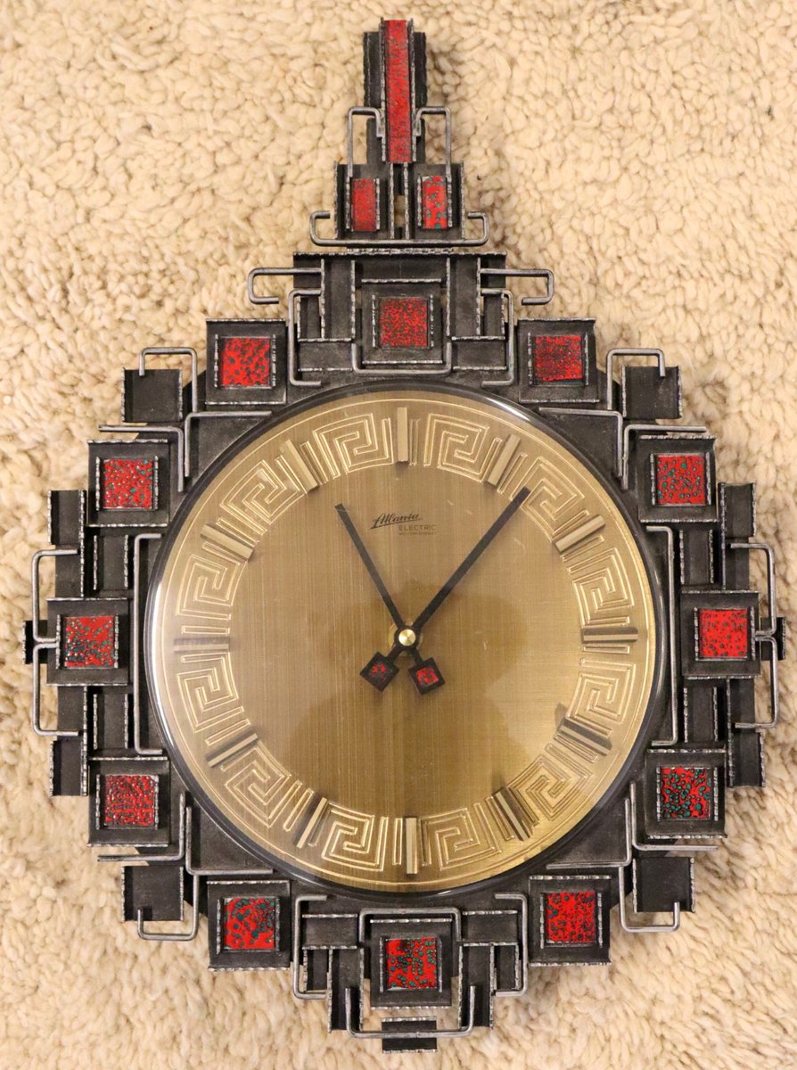 Electric Wall Clock from Atlantic, 1970s for sale at Pamono