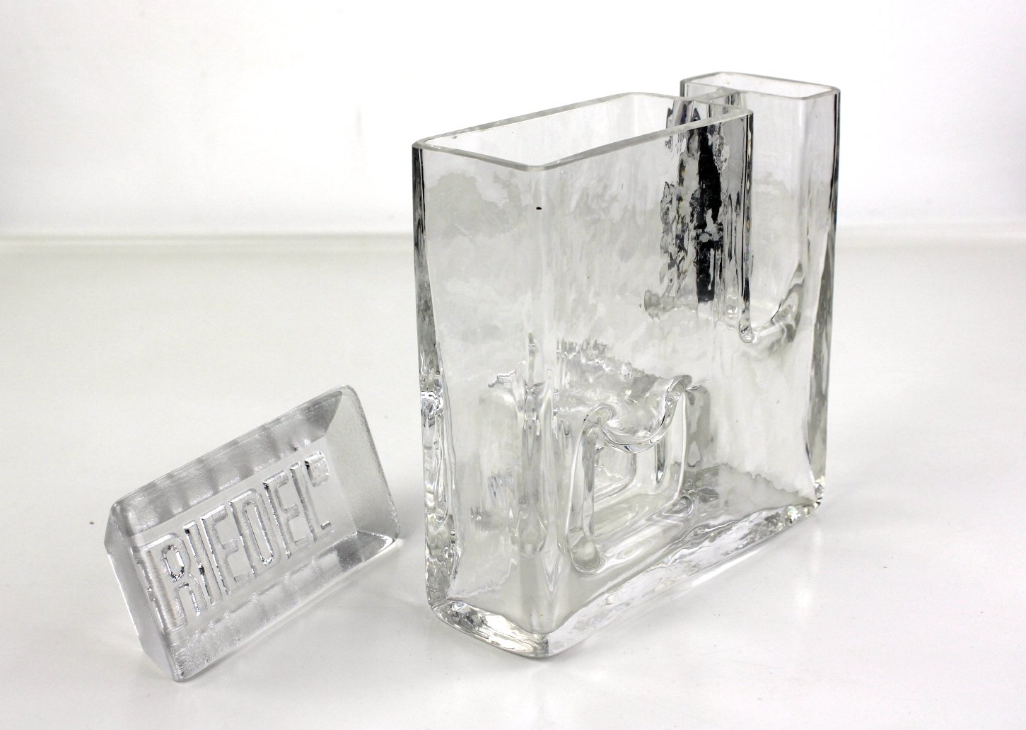 Vase and Advertising Display by C. J. Riedel for Riedel, 1970s, Set of ...