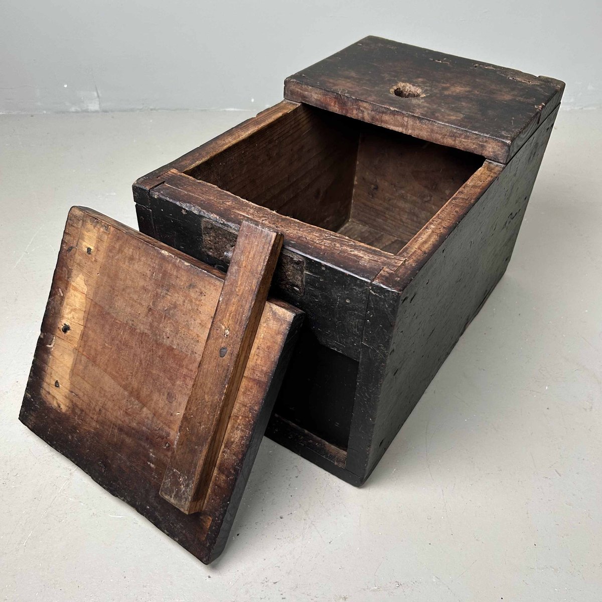 Antique Wooden Zenibako Temple Offering Box, Japan, 1890s for sale at ...