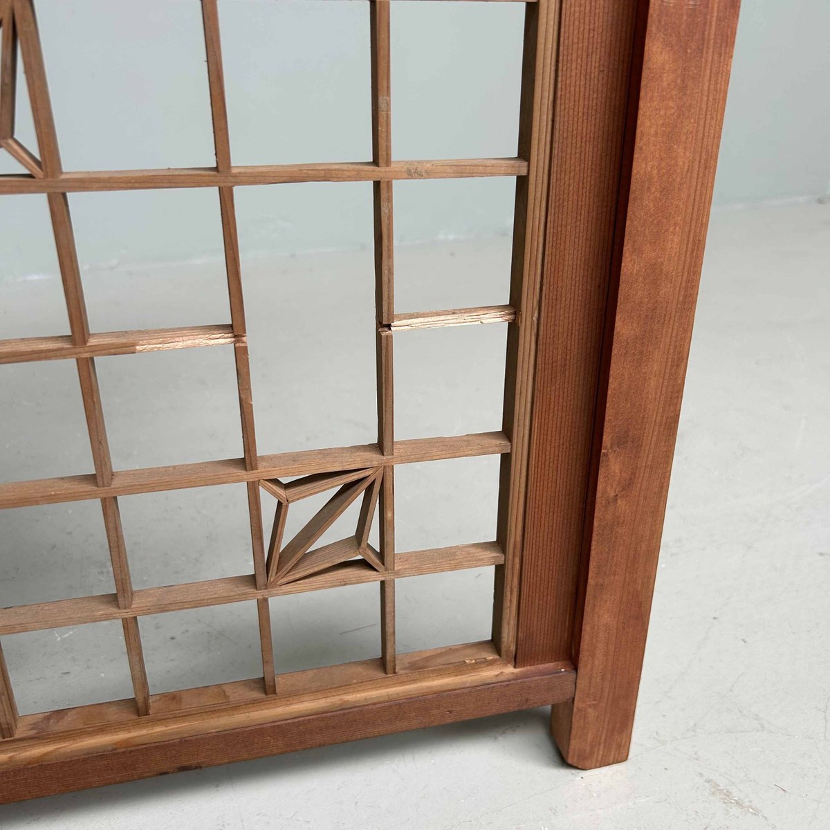 Decorative Wooden Kumiko Screen, Japan, 1960s for sale at Pamono