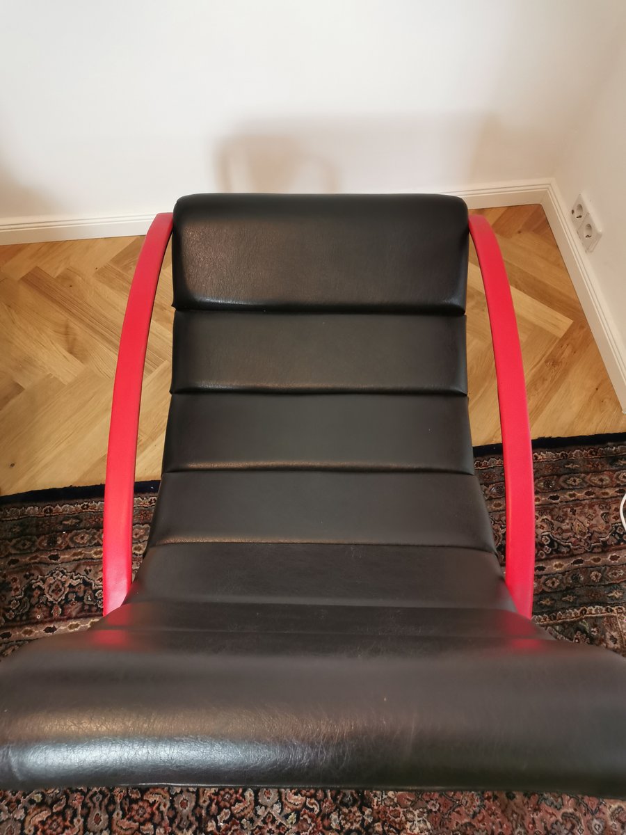 Vintage Space Age Ellipse Rocking Chair, 1970s for sale at Pamono