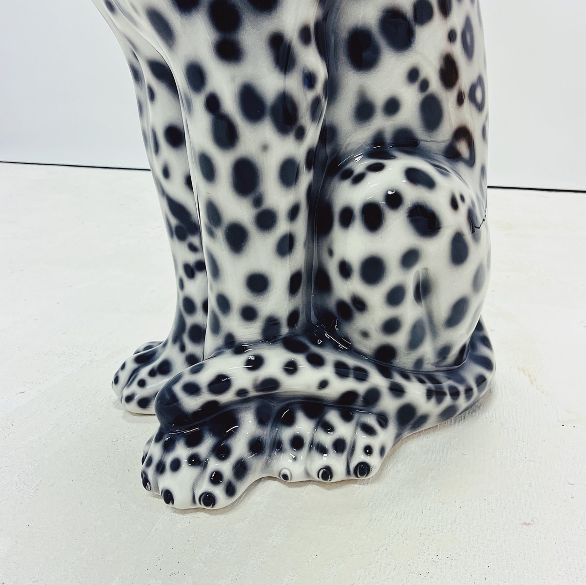 Snow Leopard in Ceramic by Ceramiche Boxer for sale at Pamono